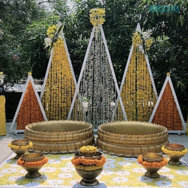 10 Haldi Decoration Ideas – for Your Home Haldi Ceremony – Bricksfamily